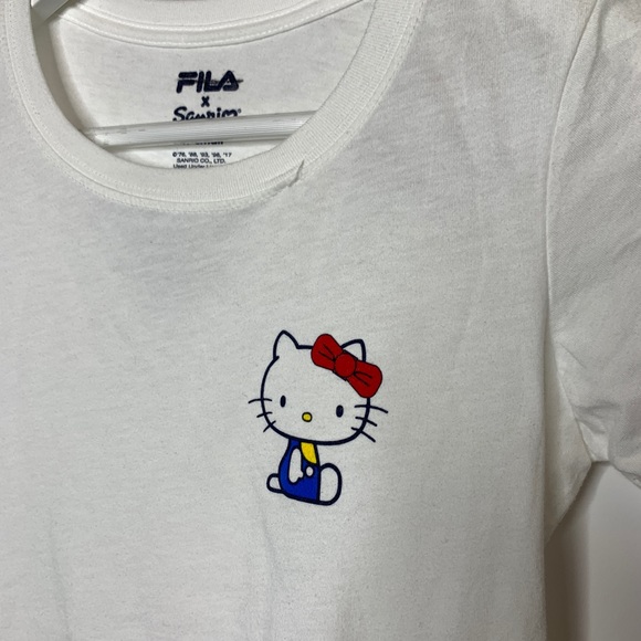 Urban Outfitters | Tops | Nwt Fila X Sanrio Hello Kitty White Tee ...